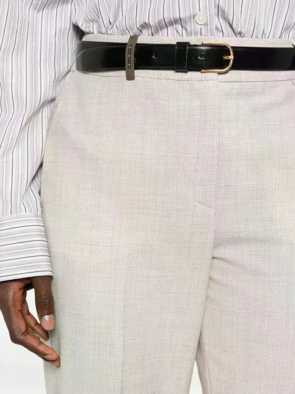 Peserico Belt-loops Houndstooth Trousers