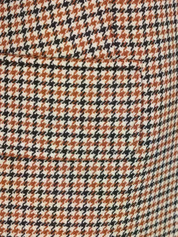 Max Mara Houndstooth Single-breasted Jacket