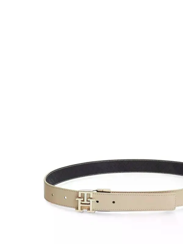Tommy Hilfiger Reversible Monogram Leather Belt