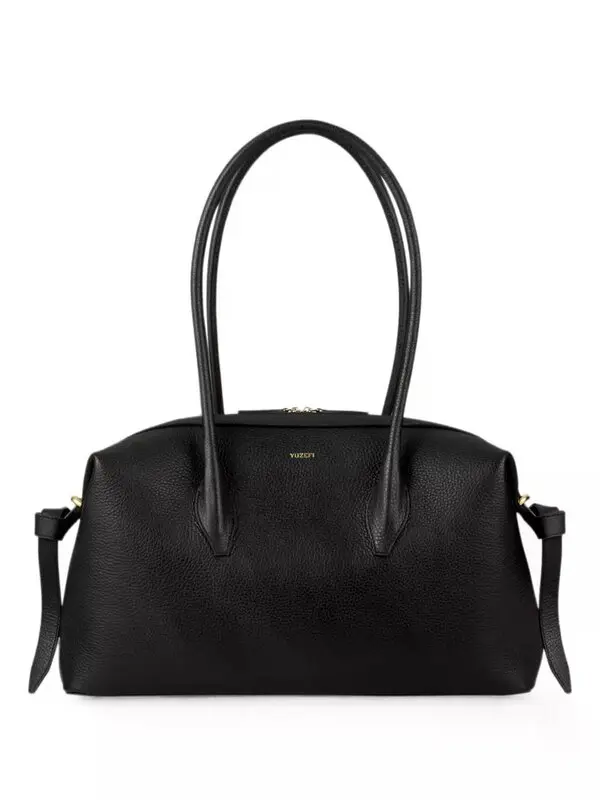 Yuzefi Brioche Pebble-grained Leather Tote Bag - Black