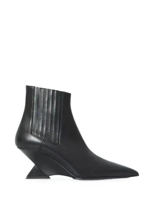 Attico Cheope Sculptural Ankle Boots - Black
