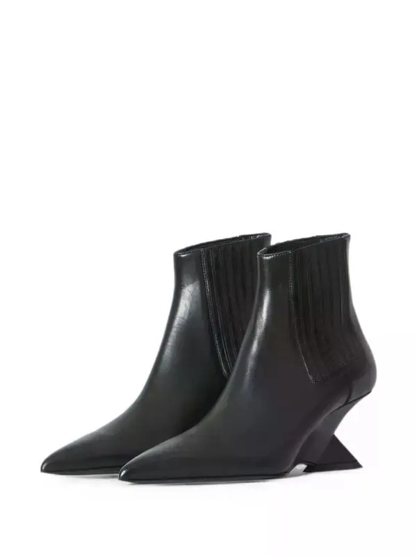 Attico Cheope Sculptural Ankle Boots - Black