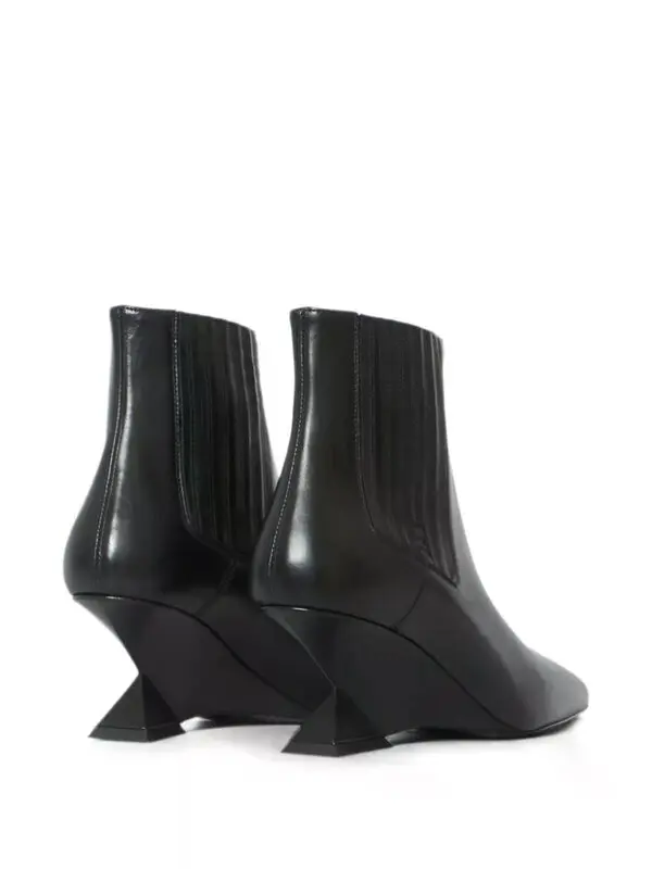 Attico Cheope Sculptural Ankle Boots - Black
