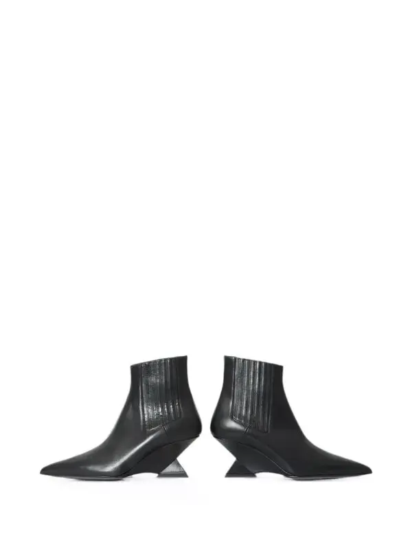 Attico Cheope Sculptural Ankle Boots - Black