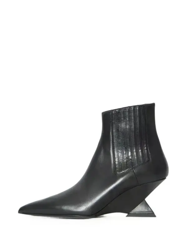 Attico Cheope Sculptural Ankle Boots - Black