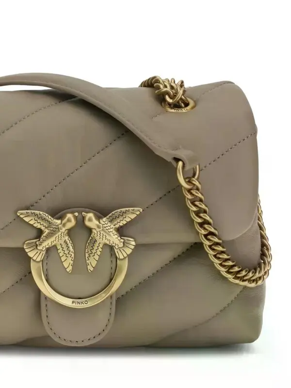 Pinko Small Love Bag Quilted Leather Cross Body Bag