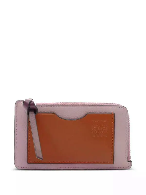 Loewe Anagram Coin Card Holder - Purple