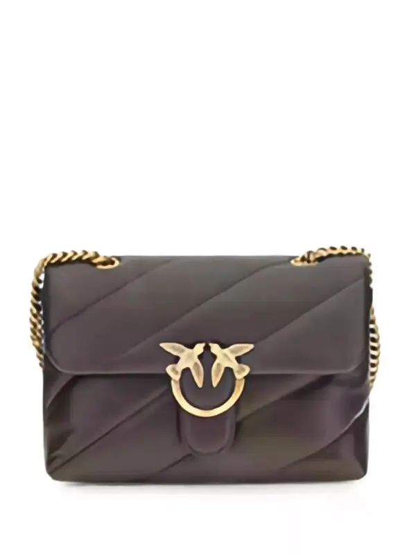 Pinko Love Birds Quilted Leather Shoulder Bag