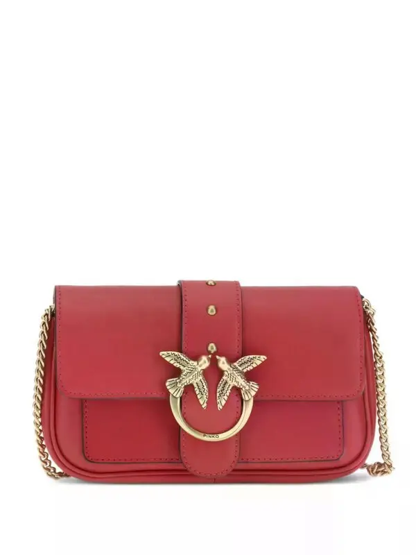 Pinko Mini Love One Pocket Cross Body Bag - Red