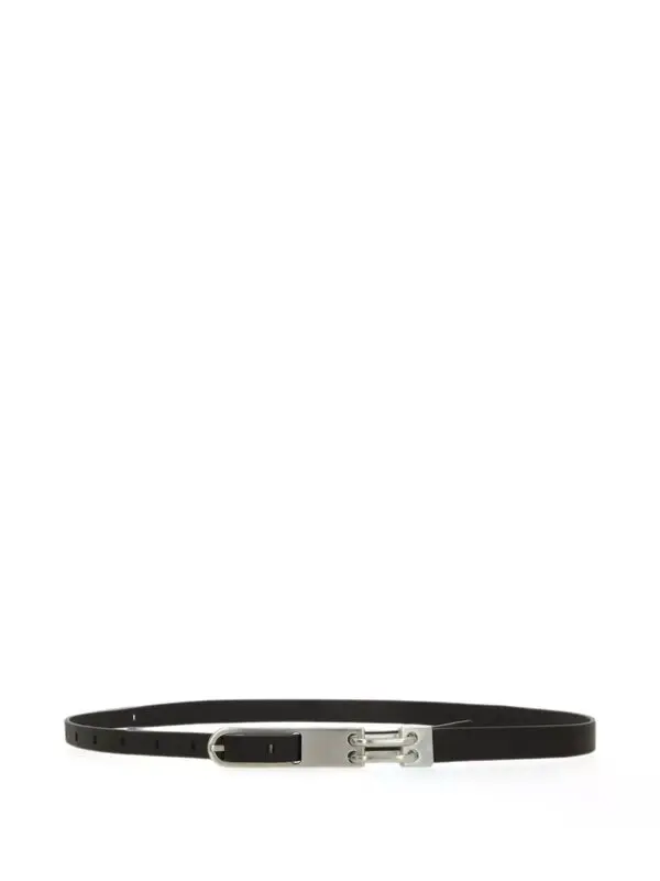 Rick Owens Leather Buckle Fastening Belt - Black