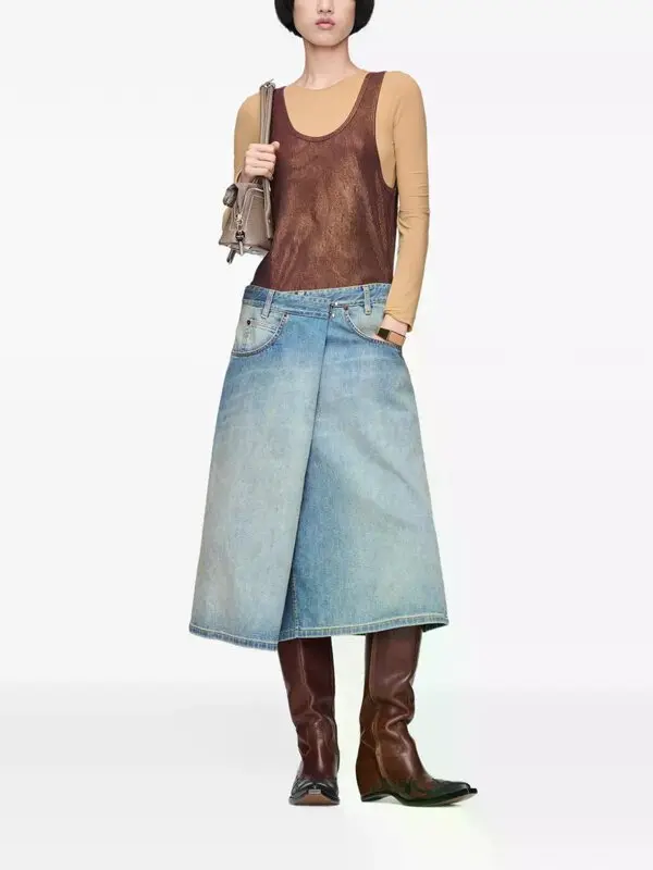 MAISON MARGIELA Foiled Ribbed Tank Top