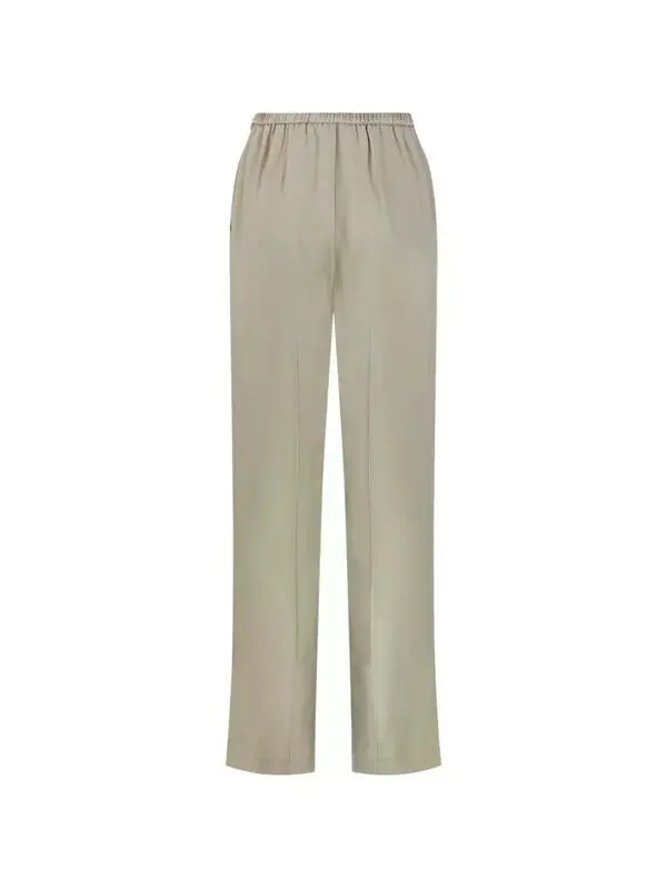 FORTE_FORTE Pressed Crease Wide-leg Trousers - Neutrals