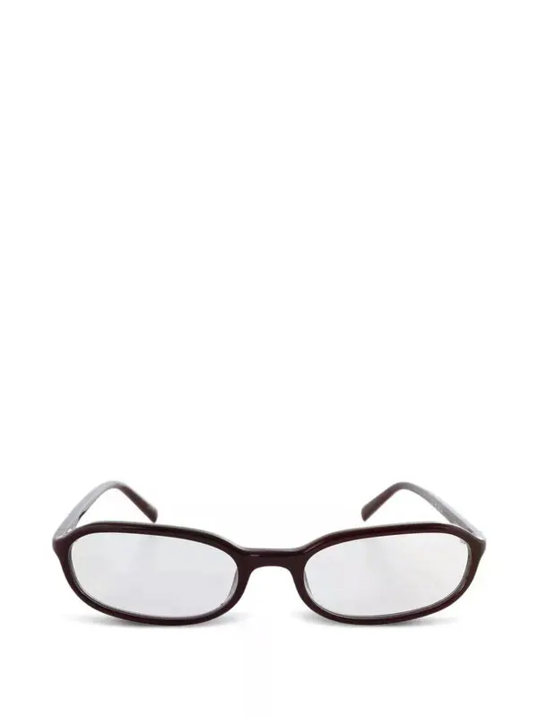 Chimi Edith Oval Frame Eyeglasses - Red