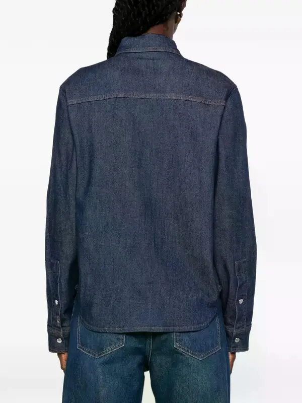 7 For All Mankind Utility Classic Patch-pocket Denim Shirt