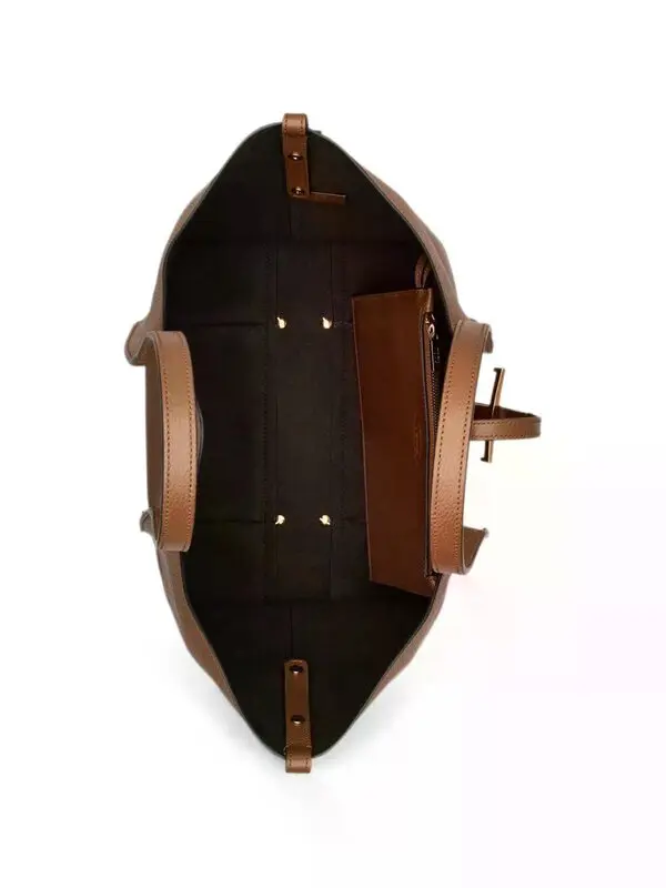 TOD'S T Timeless Shopping Bag In Leather Small - Brown