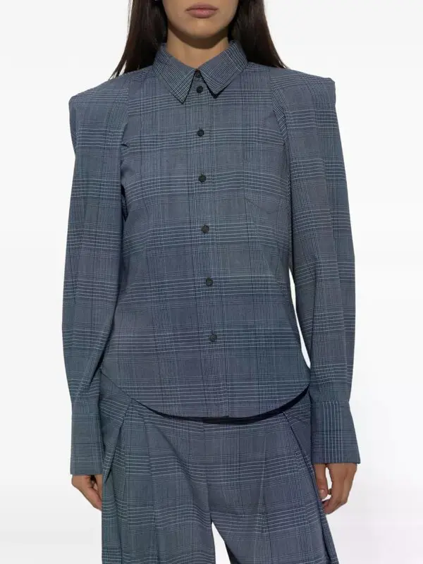 IRO PARIS Check Pattern Button-up Shirt