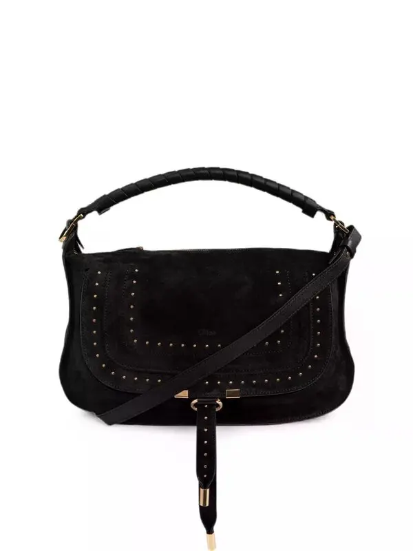 Chloé Marcie Stud-embellished Shoulder Bag - Black