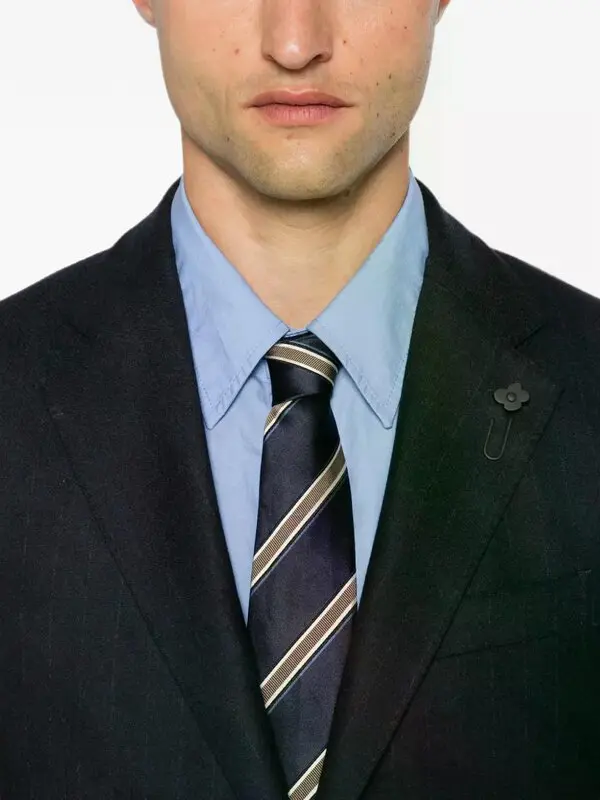 LARDINI Pinstripe Single-breasted Suit
