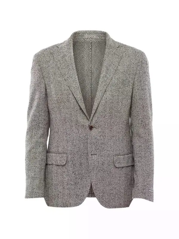 Corneliani Herringbone Single-breasted Blazer