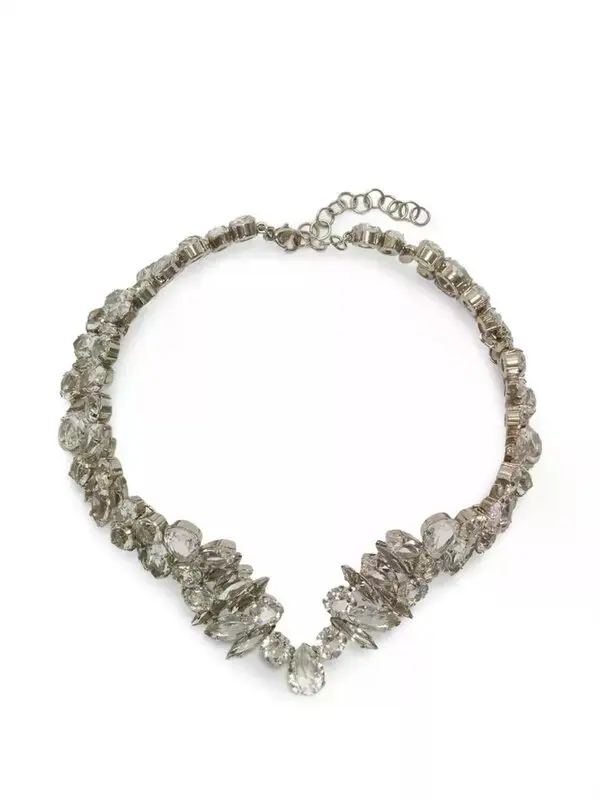 Victoria Beckham Crystal-embellished Choker Necklace - Silver