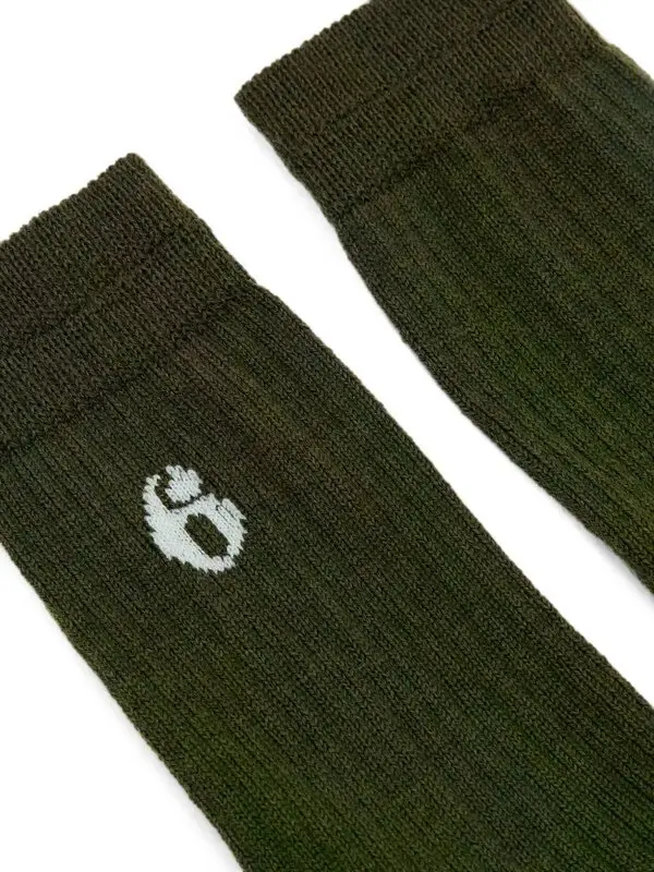 MAISON MARGIELA Ribbed Wool Blend Crew Socks