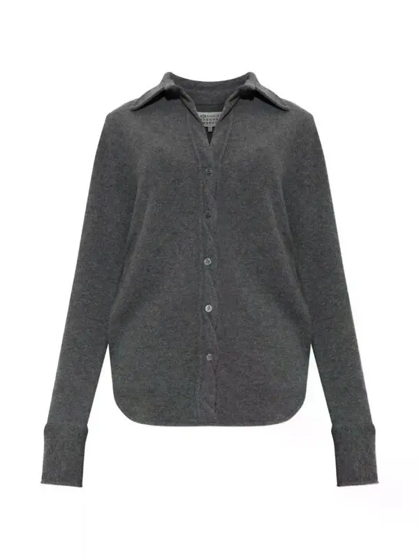 MAISON MARGIELA Button-up Curved-hem Shirt