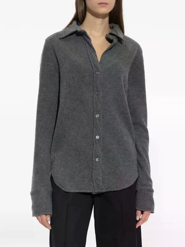 MAISON MARGIELA Button-up Curved-hem Shirt