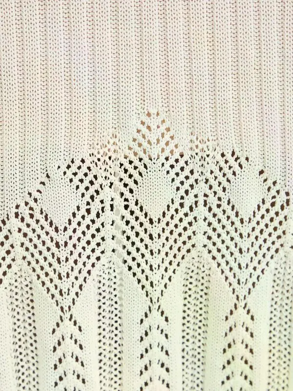 Liu Jo Pointelle-knit Ribbed Maxi Dress