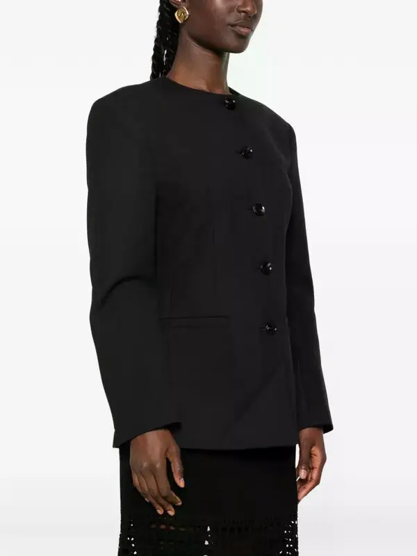 ANINE BING Collarless Single-breasted Jacket