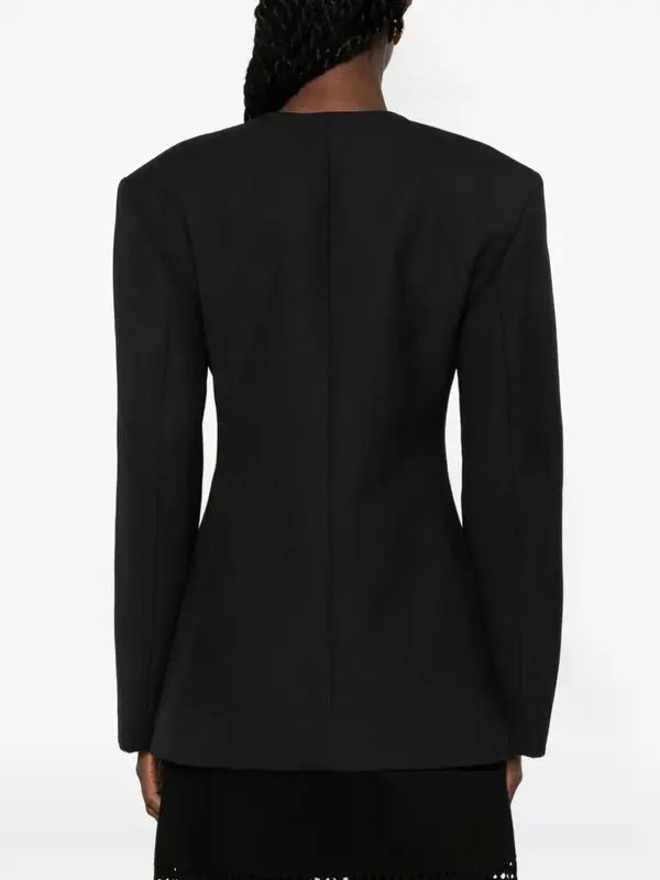 ANINE BING Collarless Single-breasted Jacket