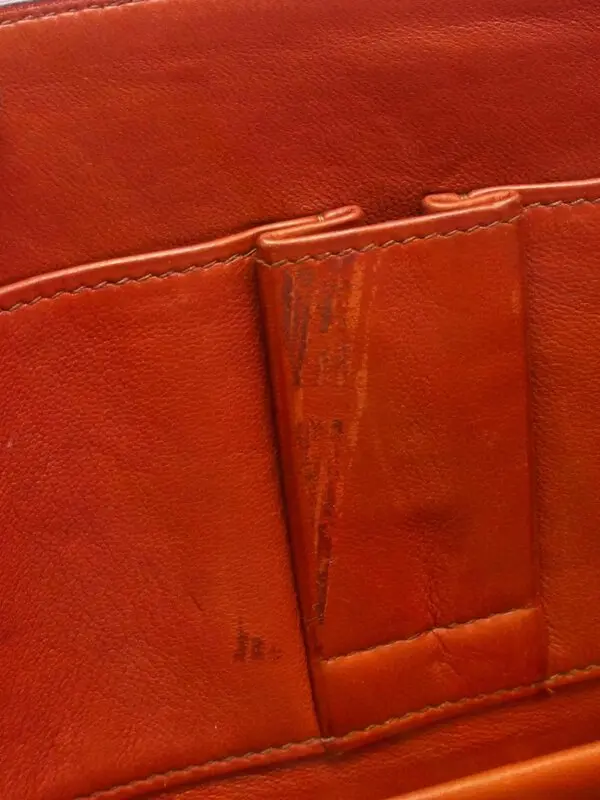 Hermès 1992 Piano Leather Handbag - Brown