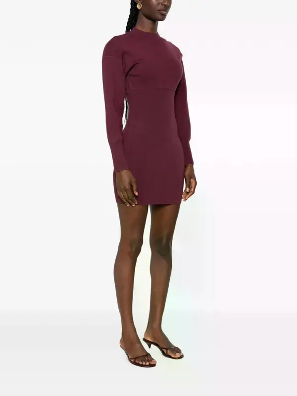 ANINE BING Imane Ribbed-knit Mini Dress