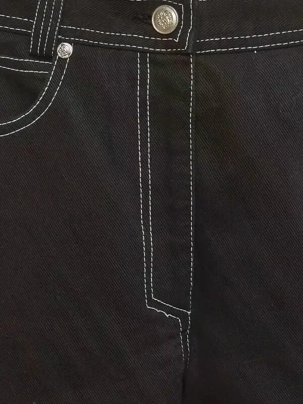 ISTANTE BY GIANNI VERSACE VINTAGE Belt-loops Jeans With Contrast Stitching