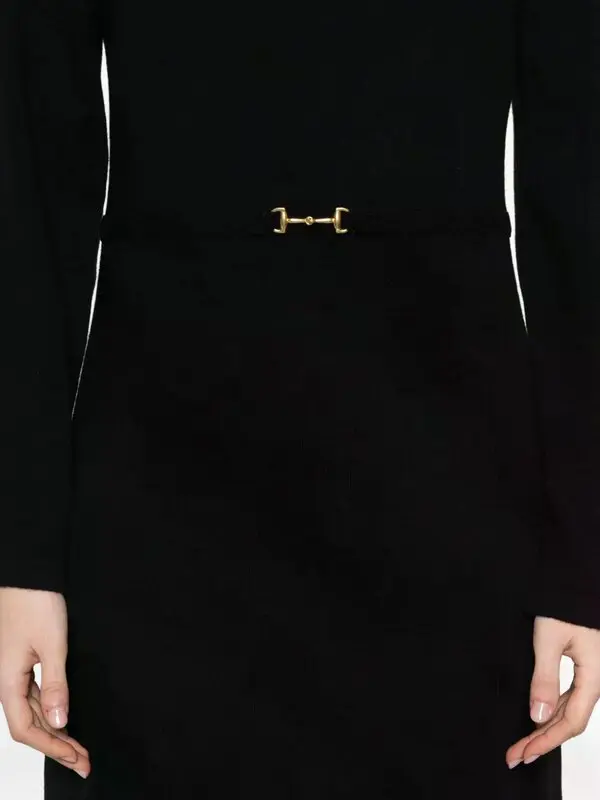Rixo Ellietta Bit Detail Roll Neck Maxi Dress