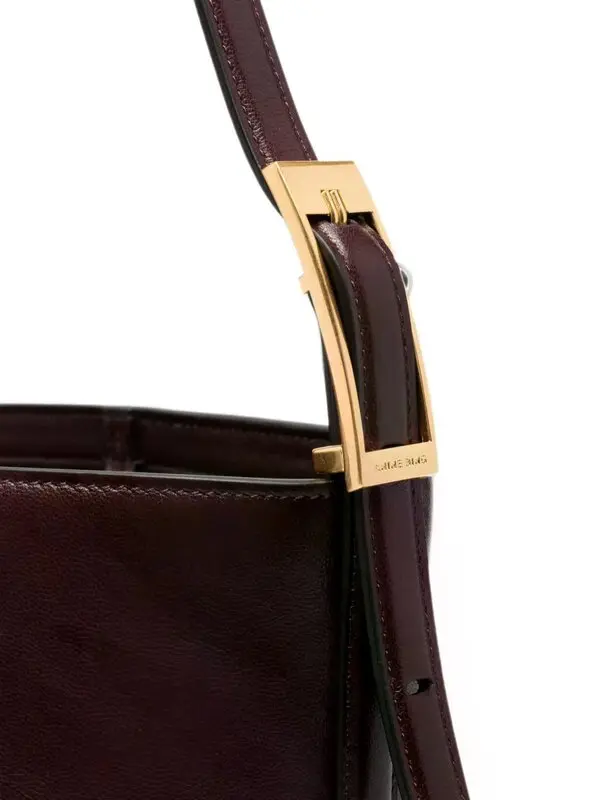 ANINE BING Medium Elly Leather Bucket Bag - Red