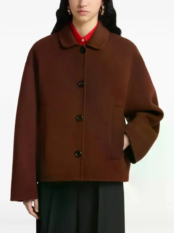 Marni Single-breasted Logo-embroidered Jacket