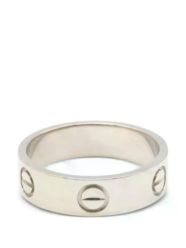 Cartier 18k White Gold Love Ring - Silver