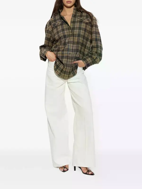 RÓHE Check-patterned Pocket Shirt