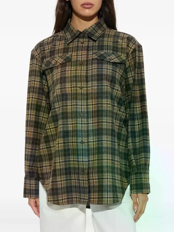 RÓHE Check-patterned Pocket Shirt