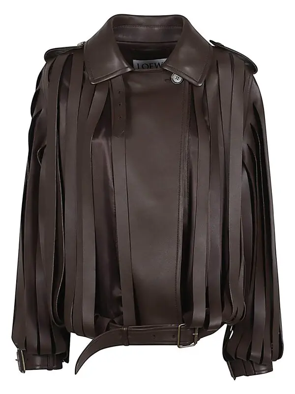 Loewe Leather Belted Jacket