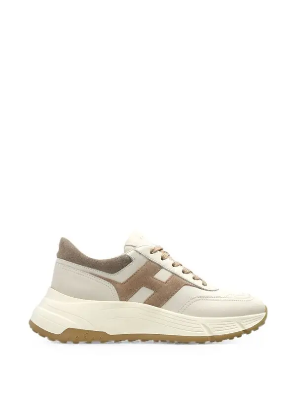 Hogan H669 Leather Sneakers - Beige