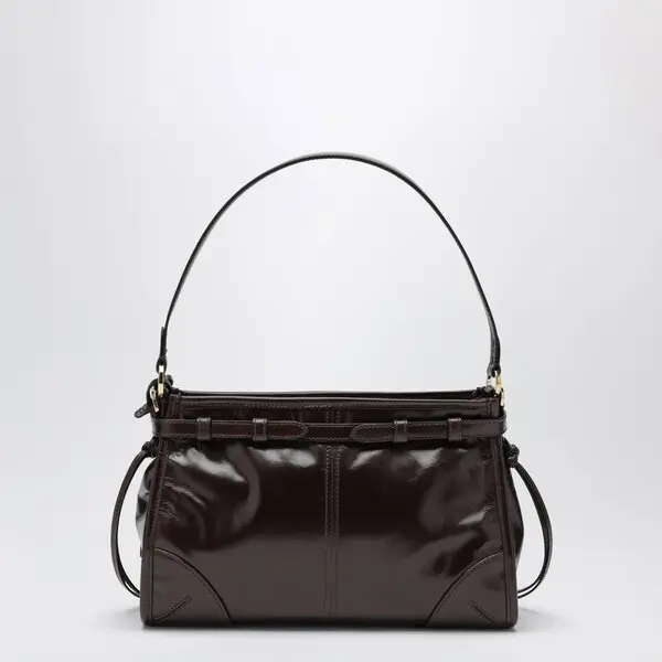 Prada Bonnie Hobo Handbag In Calf Leather - Brown