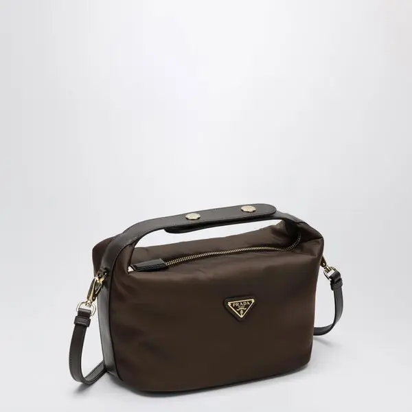 Prada Chérie Mini Bag In Re-nylon - Brown