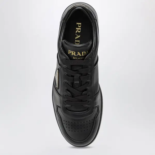 Prada Downtown Nappa Leather Sneakers - Black