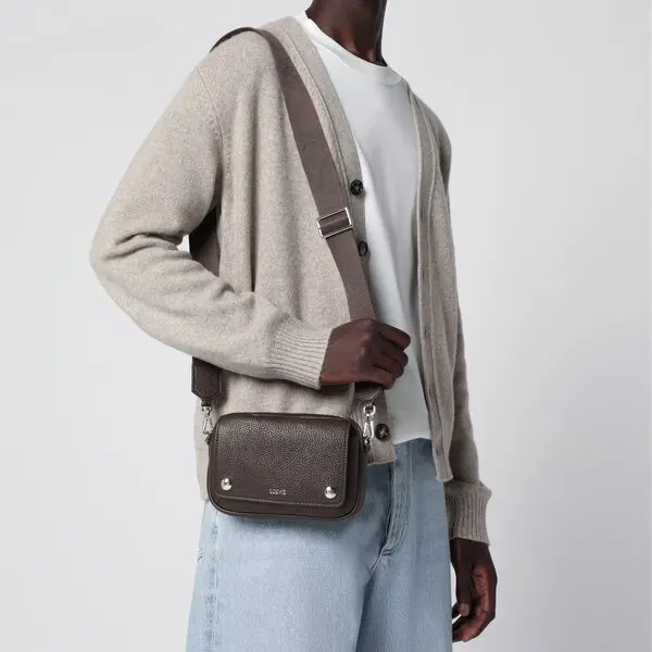 Loewe Pebble Grained Leather Crossbody Bag - Brown