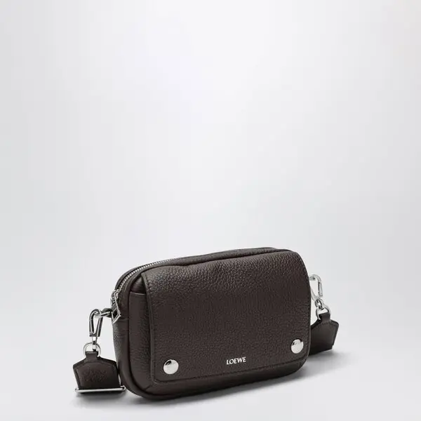 Loewe Pebble Grained Leather Crossbody Bag - Brown