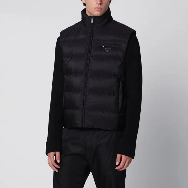Prada Padded Vest In Re-nylon