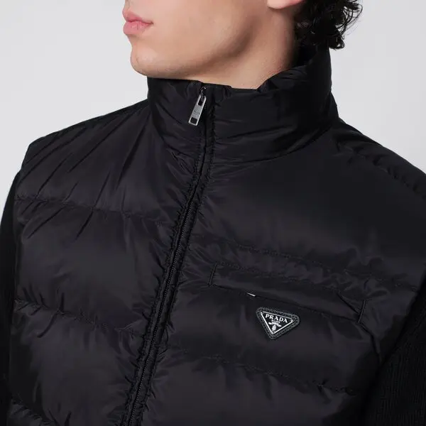 Prada Padded Vest In Re-nylon