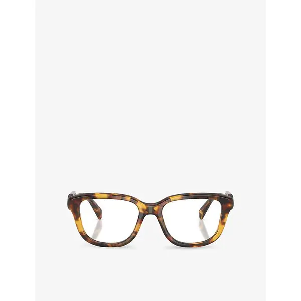 Miu Miu Acetate Square-frame Eyeglasses - Brown