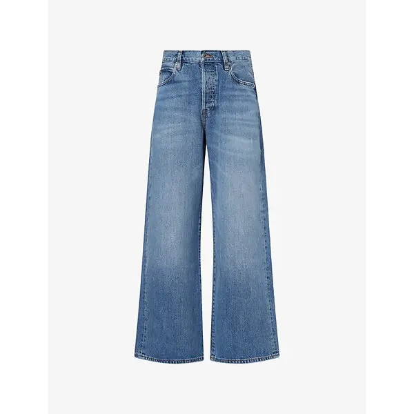 FRAME The Pixie Wide-leg Denim Jeans - Flutter